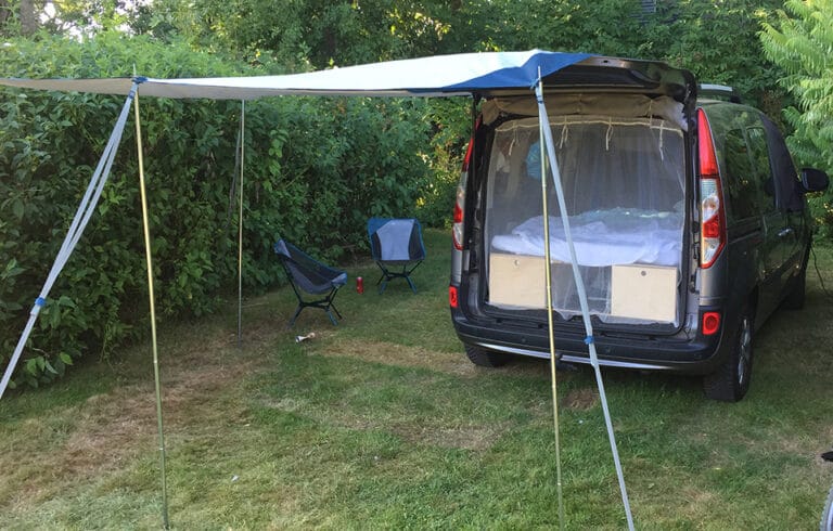 Tarp en luifel voor de mini camper - Mini Campers